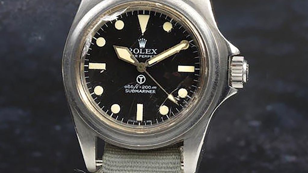Rare 50 year old Royal Navy issue Rolex "Milsub" watch sells for £ ...